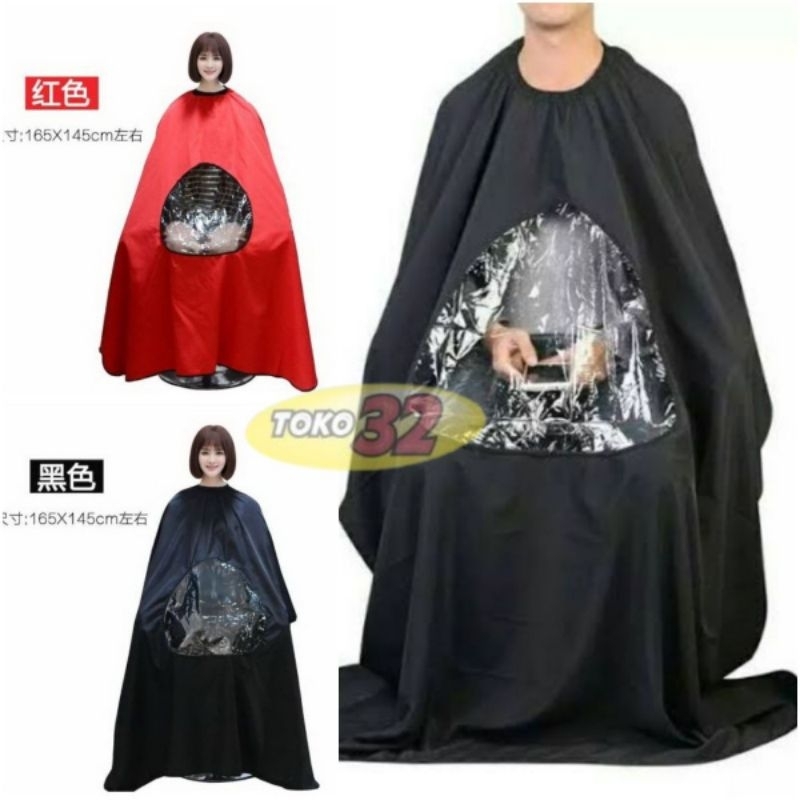 Transparent Haircut Kip Cape Cloth Cover Barbershop Salon | Shopee Malaysia
