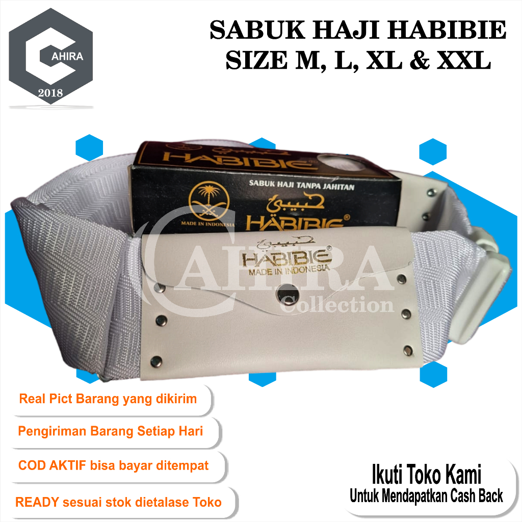 WHITE ADULT HAJJ BELT HABIBIE WHITE ADULT IHRAM BELT | Shopee Malaysia