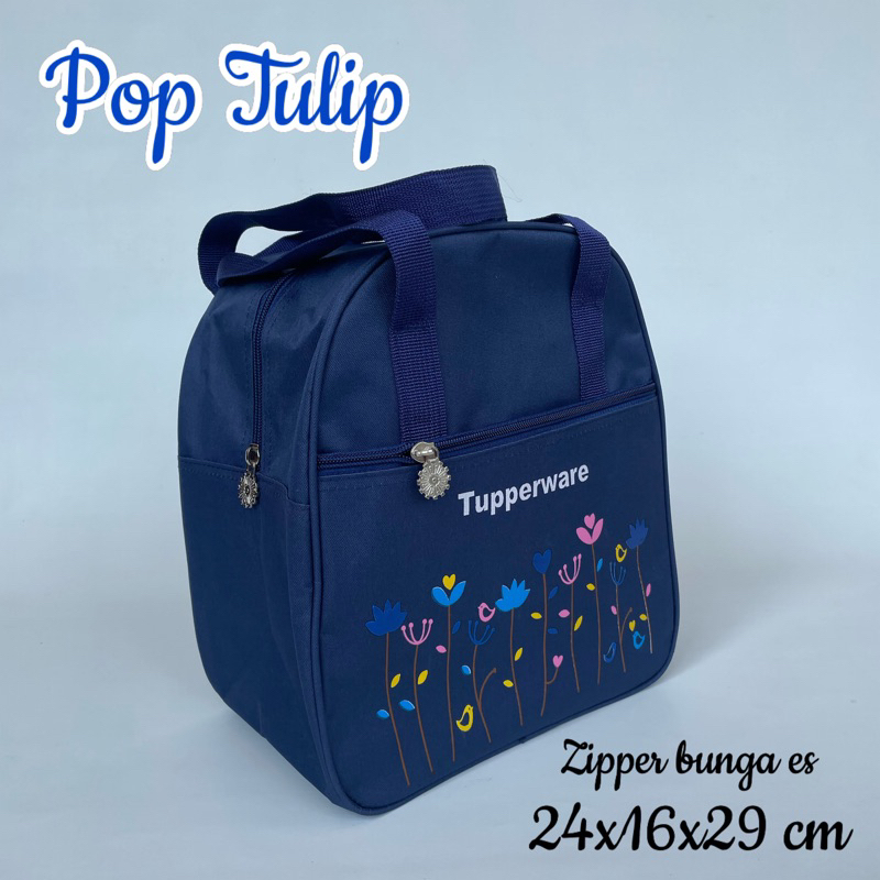 Tupperware Pop Tulip Bag (ice flower zipper) | Shopee Malaysia