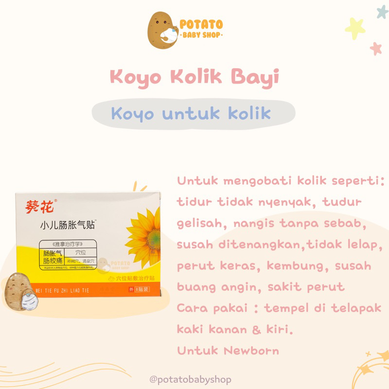 MATAHARI Xue Wei Tie Fu Zhi Liao Tie Baby Anti Colic Patch - Sun colic ...