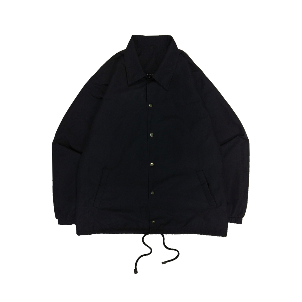 HITAM Black Unisex Waterproof Plain Coach Jacket | Shopee Malaysia