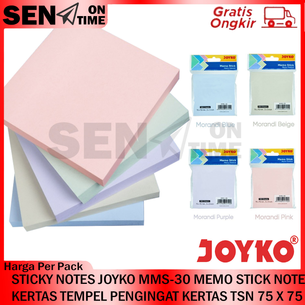 HIJAU Sticky NOTES JOYKO MMS-30 MEMO STICK NOTE PAPER MOO STICK TSN ...