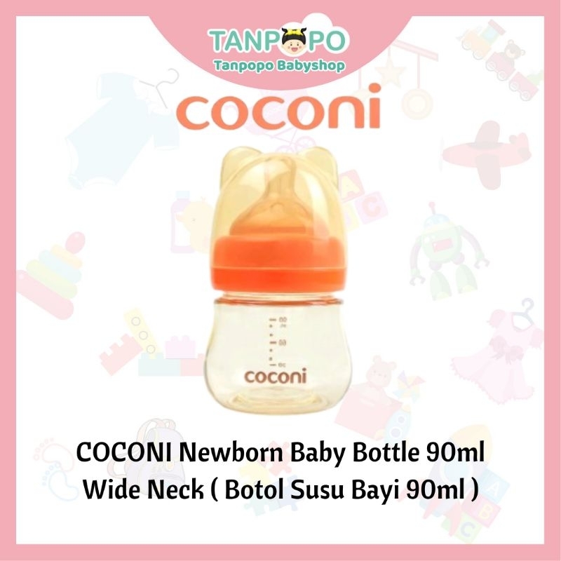 Coconi Newborn Baby Bottle 90ml Wide Neck (90ml Baby milk Bottle) | Shopee Malaysia