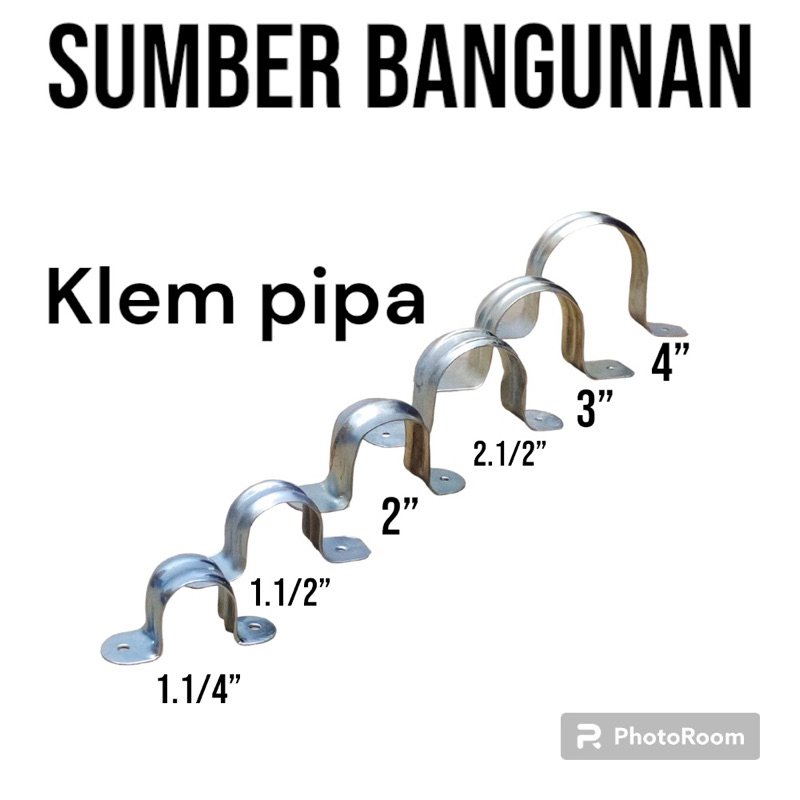 Pipe CLAMPS / PVC PIPE WALL CLAMPS / IRON CLAMPS 1.1/4” 1.1/2” 2" 2.1/2 ...