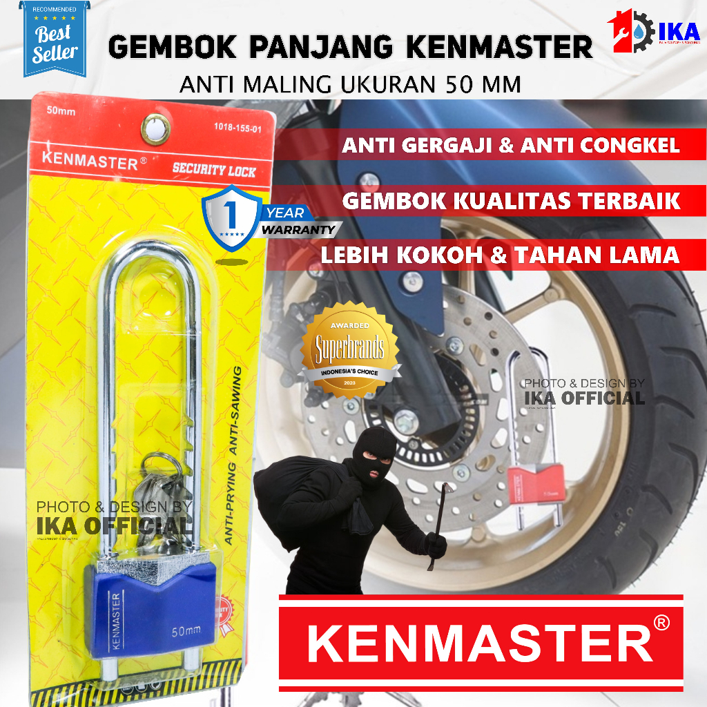 Original Kenmaster Disc Padlock Lock Padlock 50 mm Length Kenmaster ...