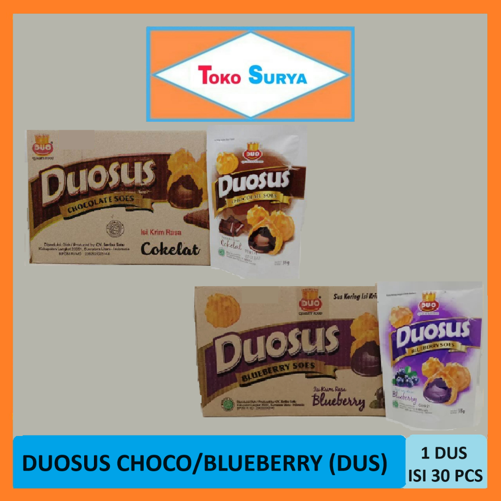 Duosus Blueberry/Chocolate Soes Chocolate/Blueberry Flavored Cream ...