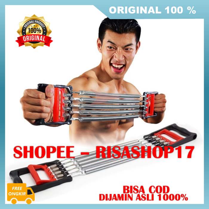 Spring Chest Pull Muscle Building Training Tool Portable Fitness ...