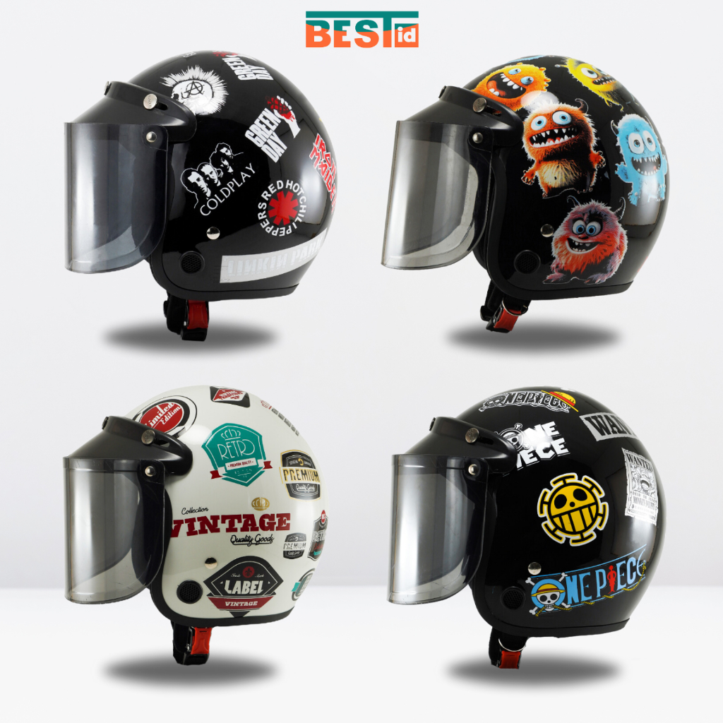 R-six Helmet Bogo Adult Contemporary Aesthetic Motif | Shopee Malaysia