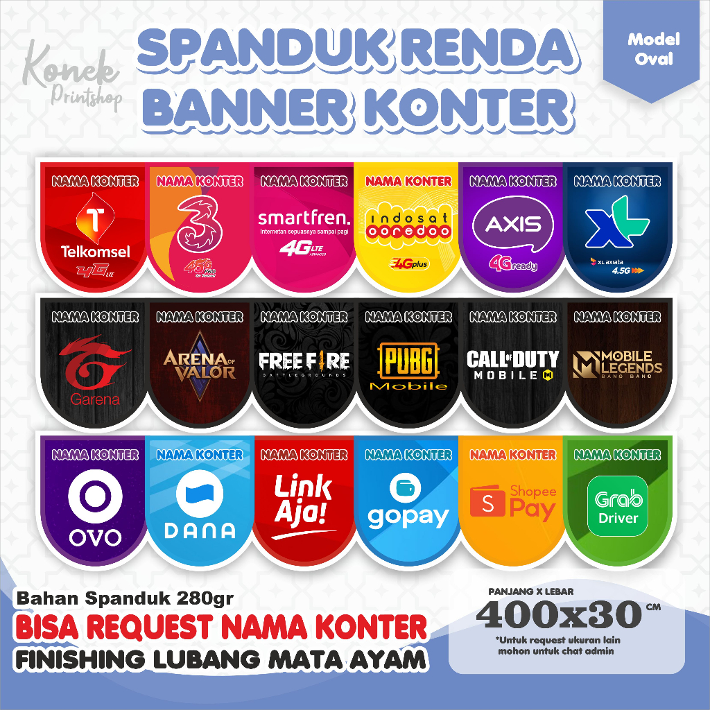 Model Oval Banner Counter Banner Lace Counter Flag Banner Counter ...