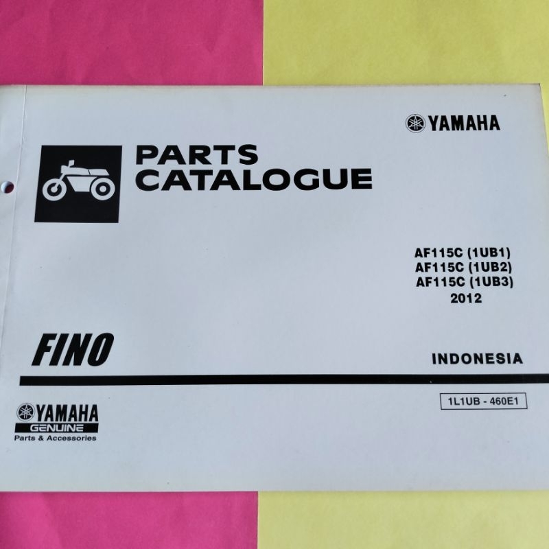Yamaha FINO 2012 AF 115 CATALOG BOOK (1UB1) ORIGINAL | Shopee Malaysia