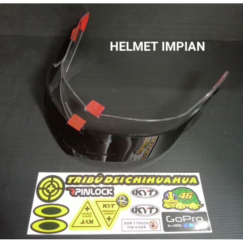 Kyt TTC/TT COURSE Helmet SPOILER+Sticker | Shopee Malaysia