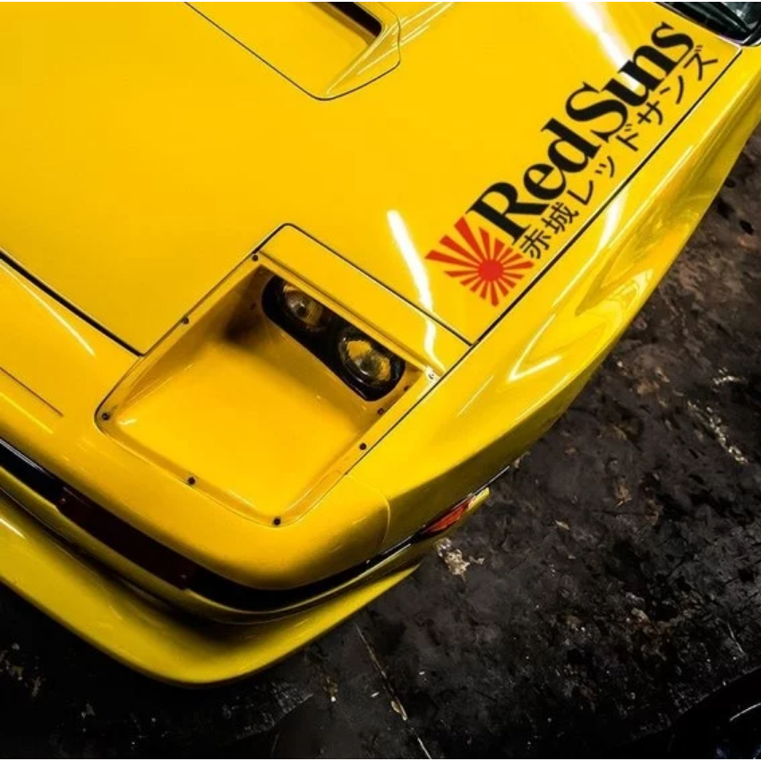Jdm AKAGI RED SUNS Keisuke Takahashi Car Body Glass Sticker/Sticker ...