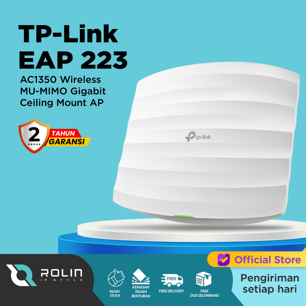 Tp-link EAP223 AC1350 Wireless wifi Router MU-MIMO Gigabit Ceiling Mount Access Point tplink ...