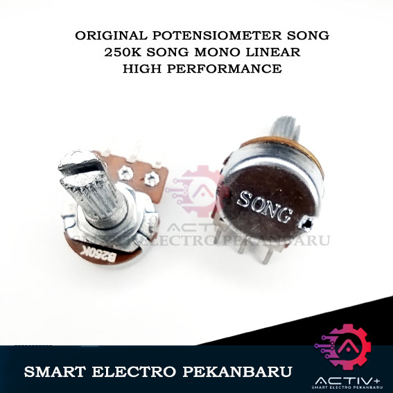 Original 250K Ohm Mono Linear Potentio 250000 Ohm Potentiometer ...