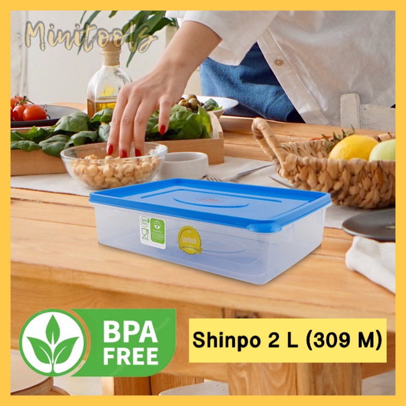 Food Box 2L, Shinpo 309 M Plastic Food Container, Donut Box | Shopee ...