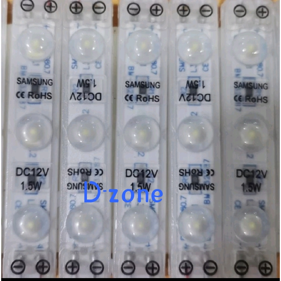 Led module Light 2835 12v 3 Eyes/led module neon box led 1.5w | Shopee ...