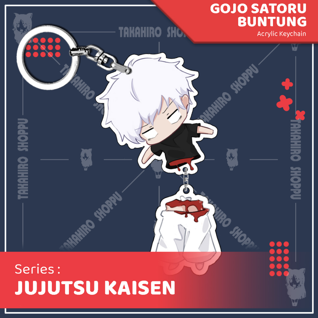 GANTUNGAN Jujutsu Kaisen GOJO BUNTUNG Acrylic Keychain / Keychain ...