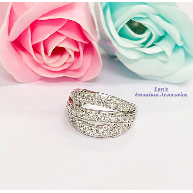 PUTIH Women's Ring Silver Titanium 22k (Silver White) | Shopee Malaysia