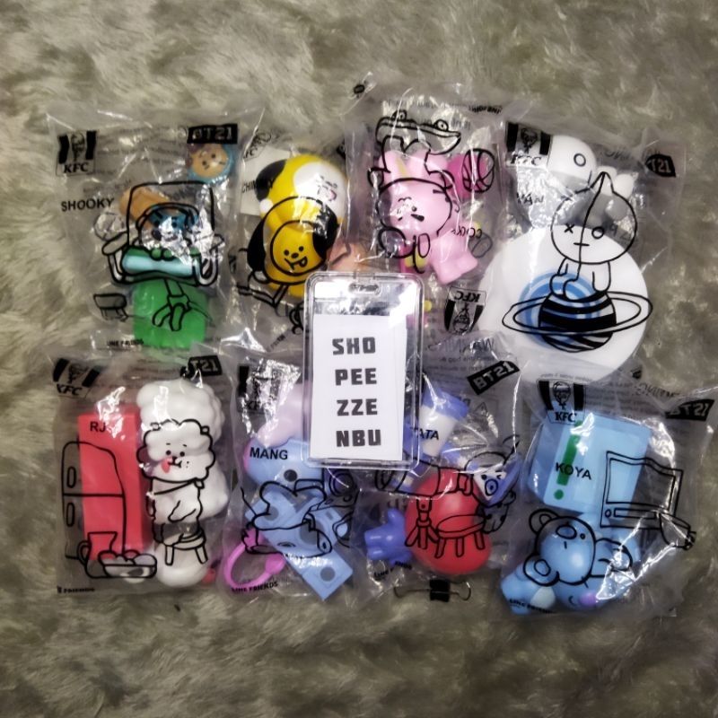 Bt21 KFC Figure cooky chimmy van shooky tata rj koya mang toy chaki meal bts toy | Shopee Malaysia