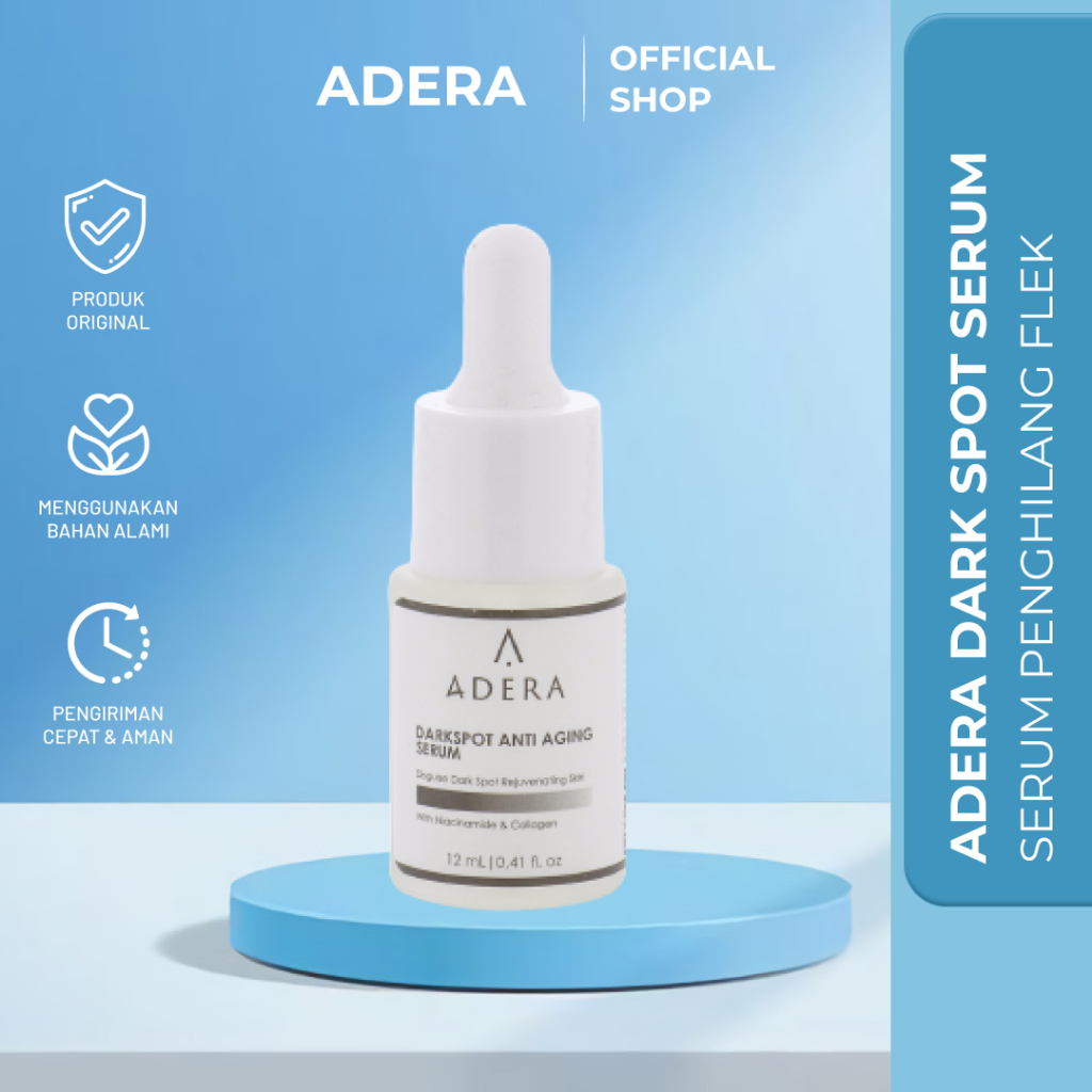 HITAM Adera Anti Aging Dark Spot Serum Original Brightens the Face and Disguises Black Spots ...