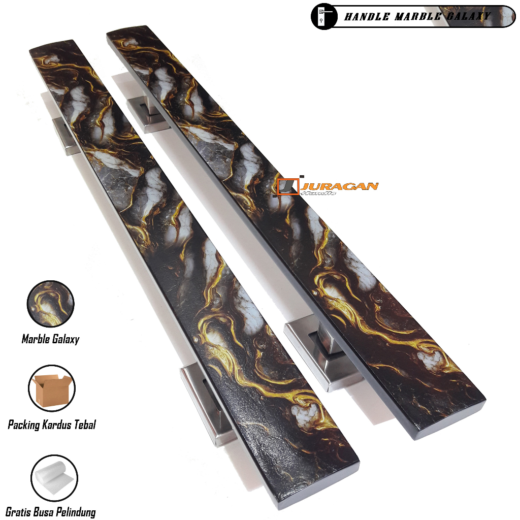 Aesthetic Door Handle 60 cm Black Marble House Door Handle 2 Doors ...