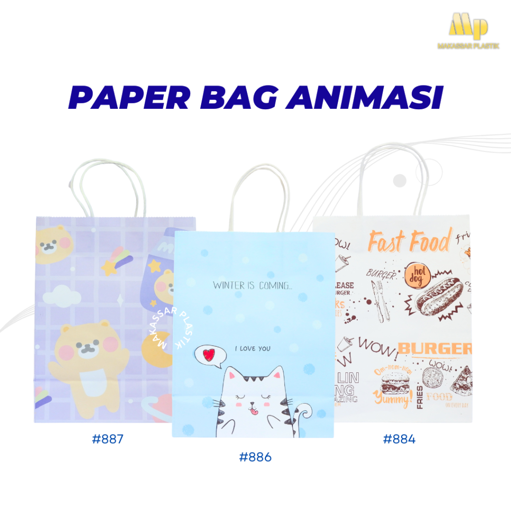 Animated Motif Paper Bag @10 Lbr | Shopee Malaysia