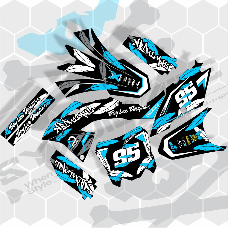 Decal/sticker KLX BF/CRF 150L/D'tracker/WR155/Gordon full body Etc ...