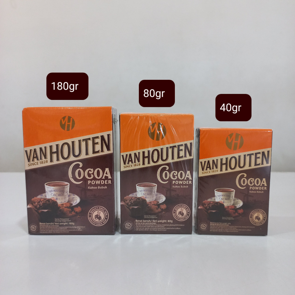 Van Houten Cocoa Powder 180 Grams / 80 Grams / 40 Grams | Shopee Malaysia