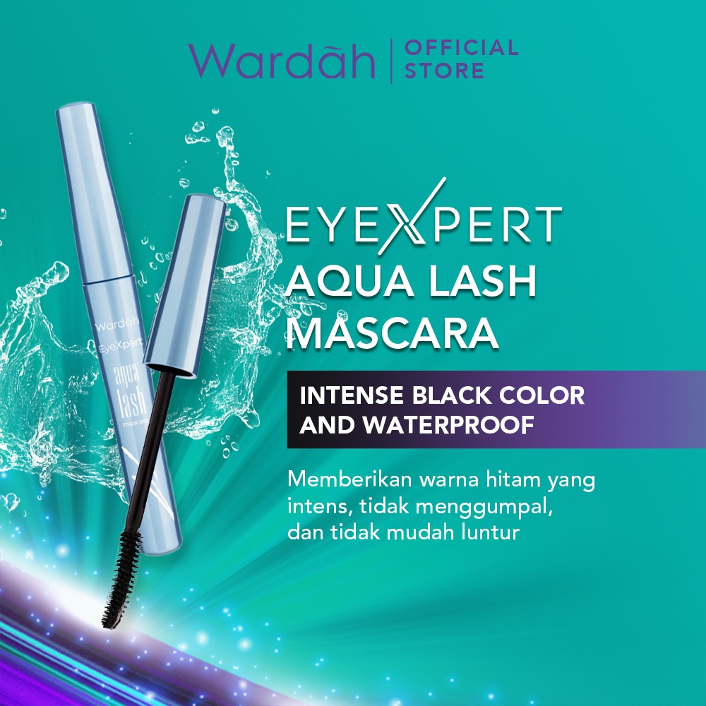 HITAM As Wardah EyeXpert Aqua Lash Mascara Black Mascara | Shopee Malaysia