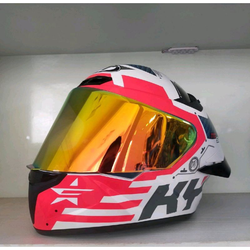 Kyt TT Course Fuselage Red Helmet | Shopee Malaysia