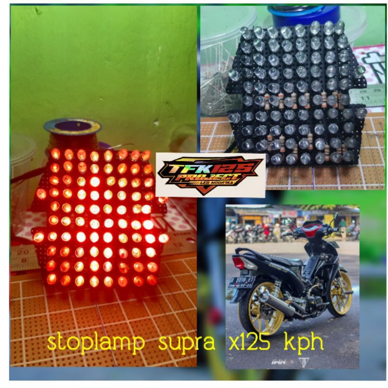 Stoplamp Running supra x125 full led Tail Light (Mandatory DC) | Shopee ...