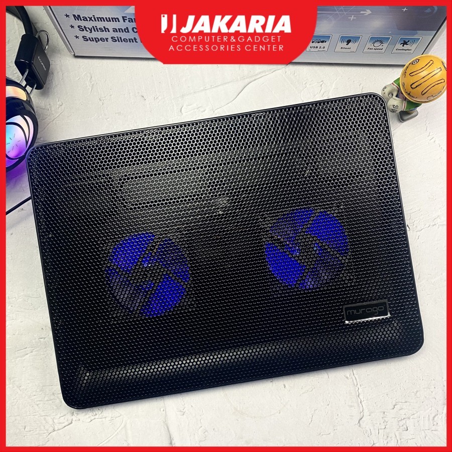 Murago Cooling Pad Fan Cooling Pad Laptop 14inch 15.6 inch 16inch ...