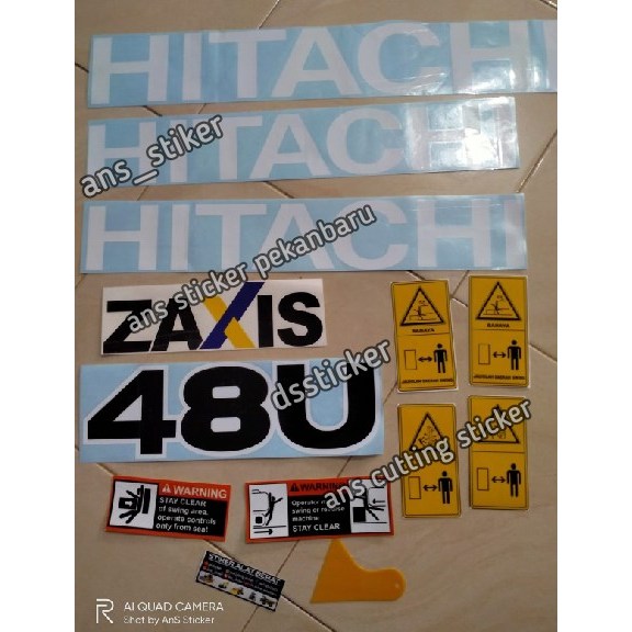 Hitachi Zaxis 48U Excavator Sticker Heavy Equipment Sticker | Shopee ...