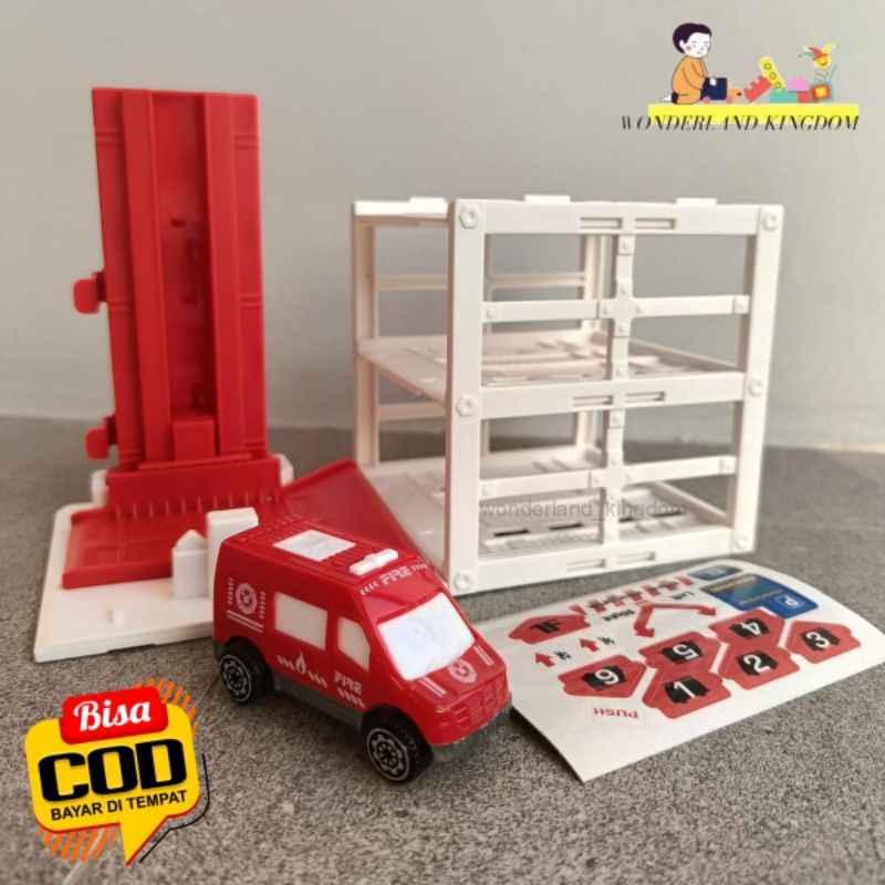 Fire DEPARTMENT DIORAMA HOTWHEELS FIRE DEPARTMENT TOY BOYS EDUCATIONAL ...
