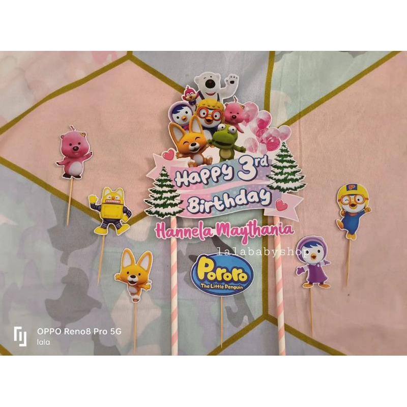Pororo cake topper / Pororo cake decoration / Pororo cake topper ...