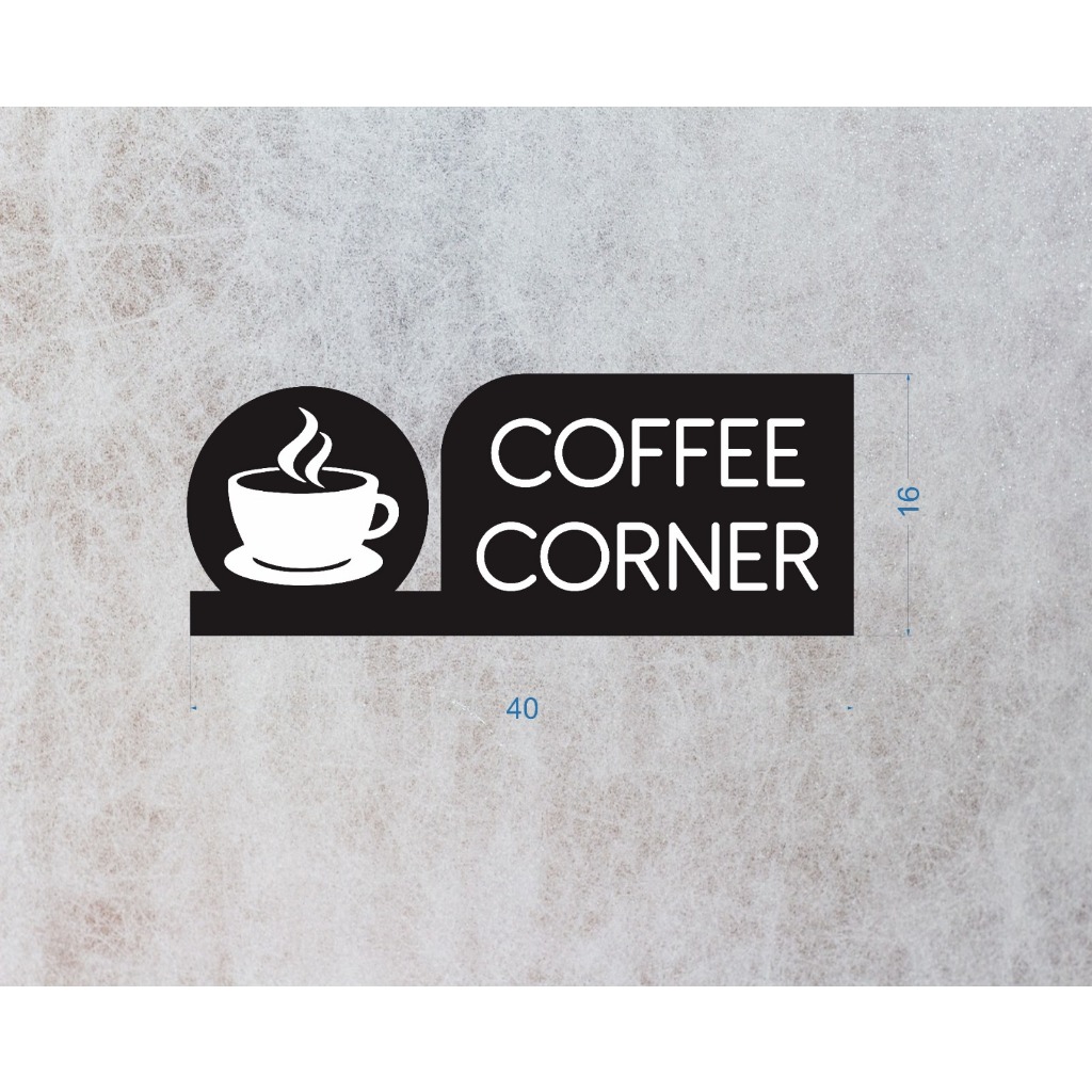Custom acrylic Coffee corner Sign | Shopee Malaysia