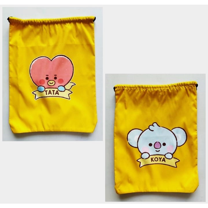 Annyeong HASEYO GIFT SHOP | Bt21 Character BTS Drawstring Backpack ...