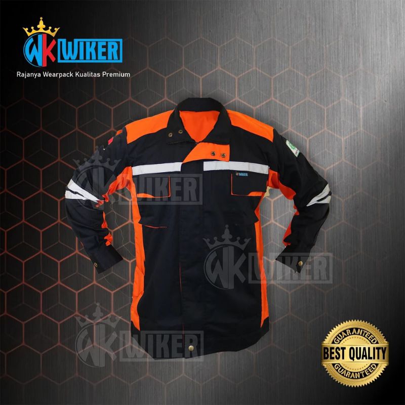Safety Wearpack Semi Orange Black Jacket - Work Uniform - Work Wearpack ...