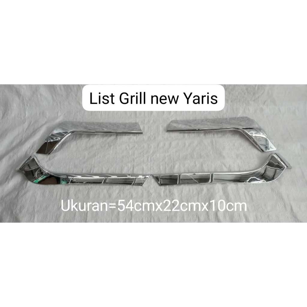 MESIN List grill Garnis Bumper/Front grill new yaris list grill Bottom ...