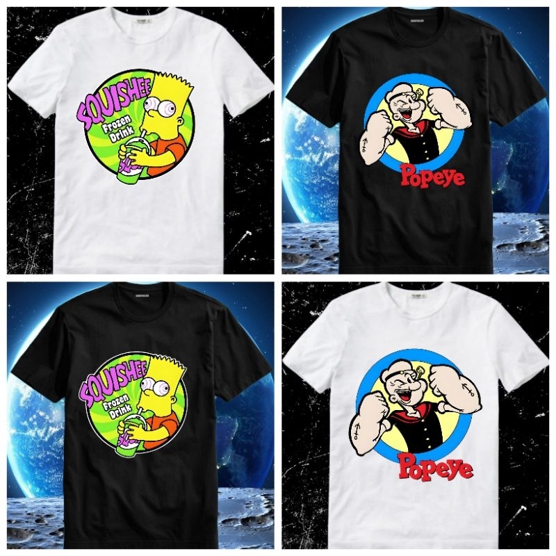 Baju Kaos Tshirt T Shirt Men Boys Girls Women Unisex Popeye The Sailor ...