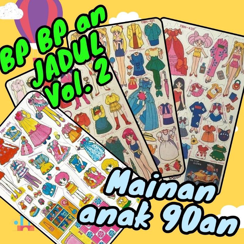 Bpbpan JADOEL Old-fashioned BEPE PAPER TOY PAPER DOLL TOY | Shopee Malaysia