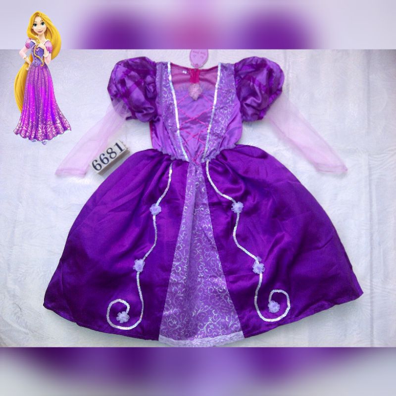 Rapunzel PURPLE 6681 dress costume for 4 years and above | Shopee Malaysia