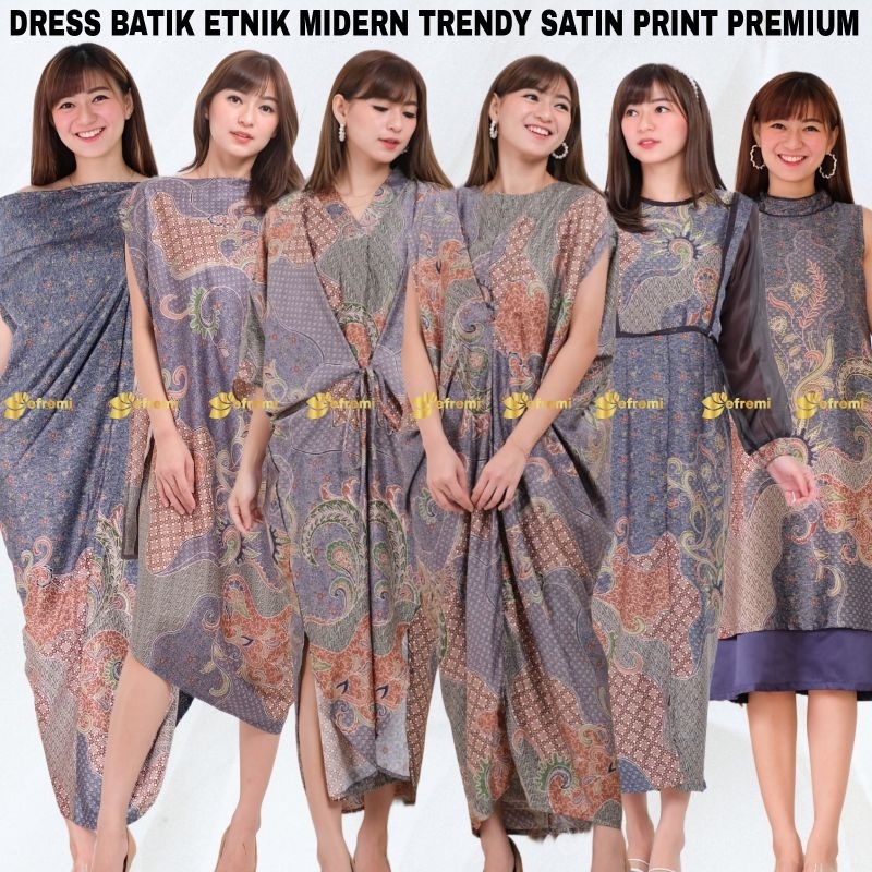 Women's SET/PARTY DRESS MODERN BATIK BLOUSE EFREMIBATIK | Shopee Malaysia