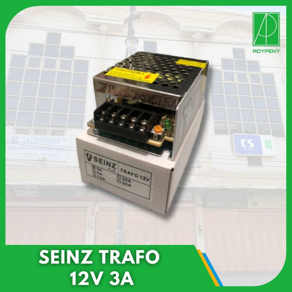 Seinz 12V 3A Transformer / Adapter / LED Strip CCTV Power Supply ...