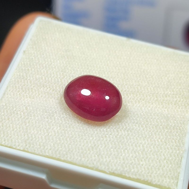 Lostone Genuine NATURAL RUBY OPAL Stone Complete With LAB Certificate ...