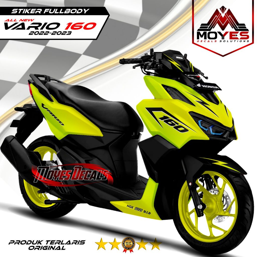 Vario New 160 Fullbody Decal New Vario 160 Sticker with Chameleon Motif ...