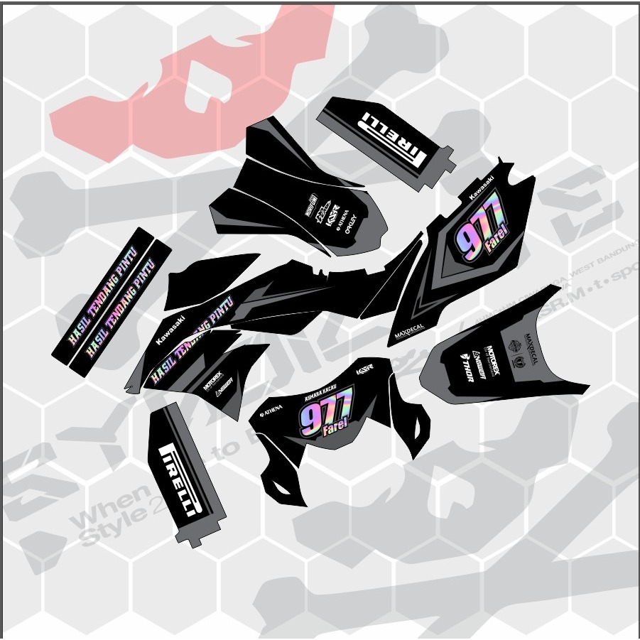 Decal/sticker DTracker/CRF 150L/klx BF/WR155/klx Gordon/ full body Etc ...