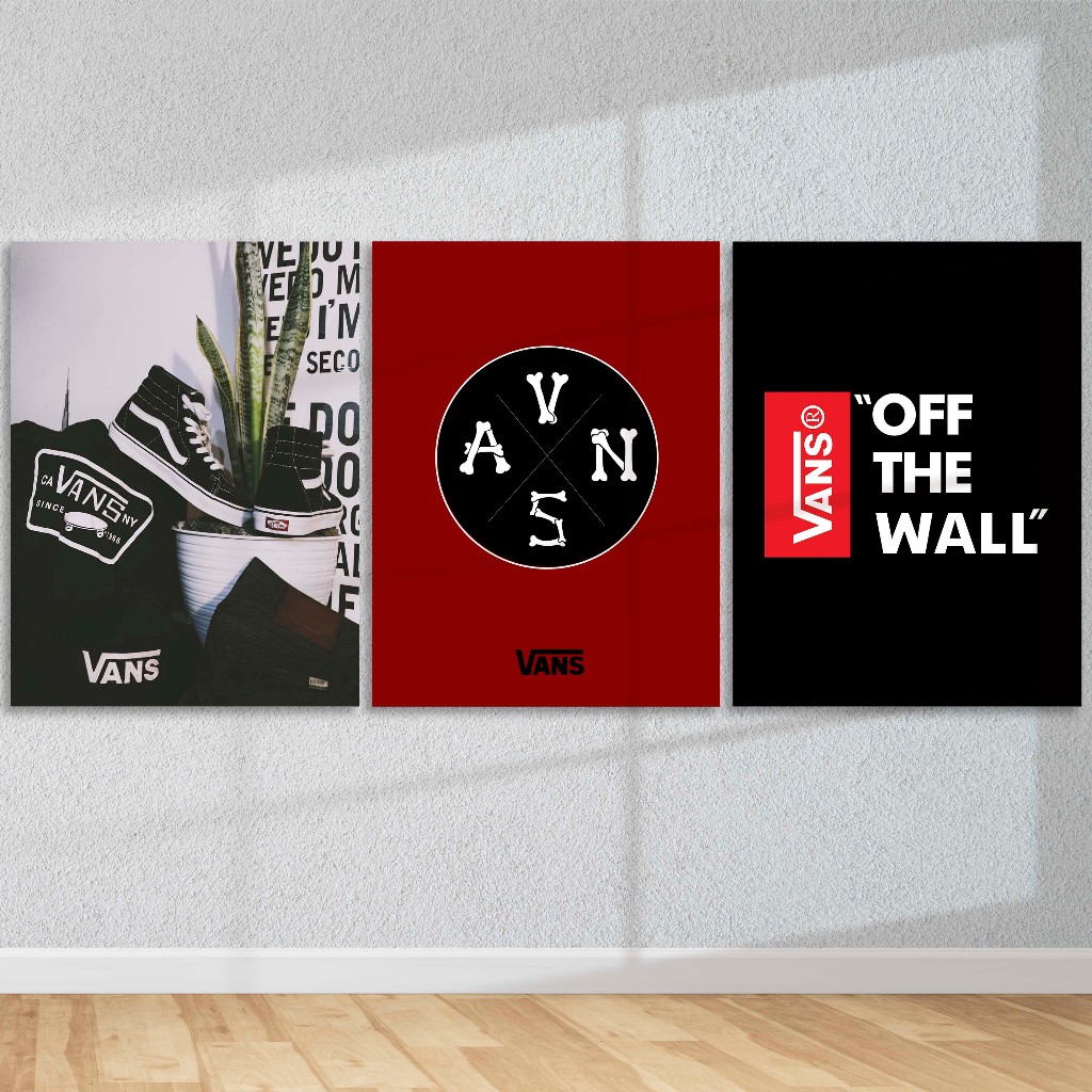 HIASAN DINDING Vans Wall Decoration [30X40] Wall Decor Wall Display ...