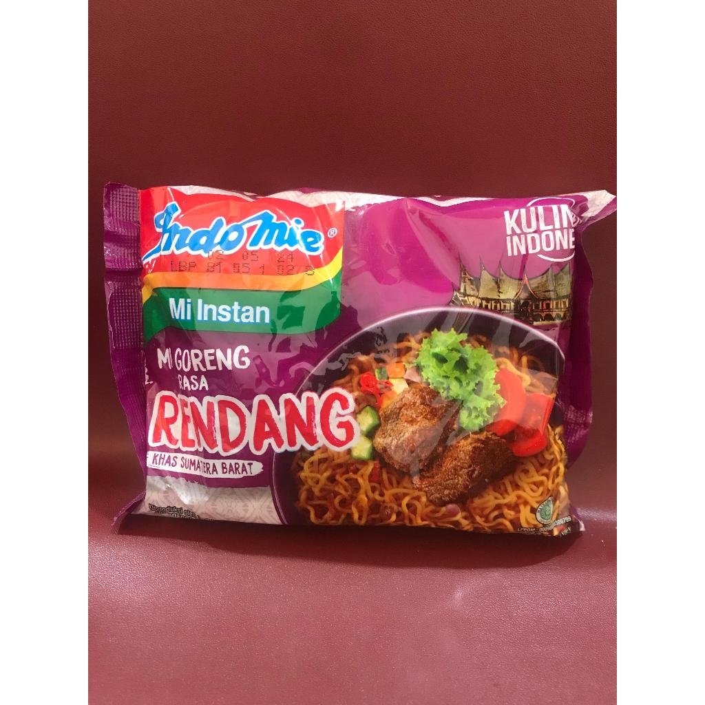 Indomie Goreng Rendang 91g - Indomie Rendang Flavor Instant Noodles ...
