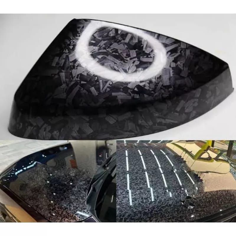 HITAM Black Forged Carbon Sticker Black Forged Carbon Premium Sticker ...